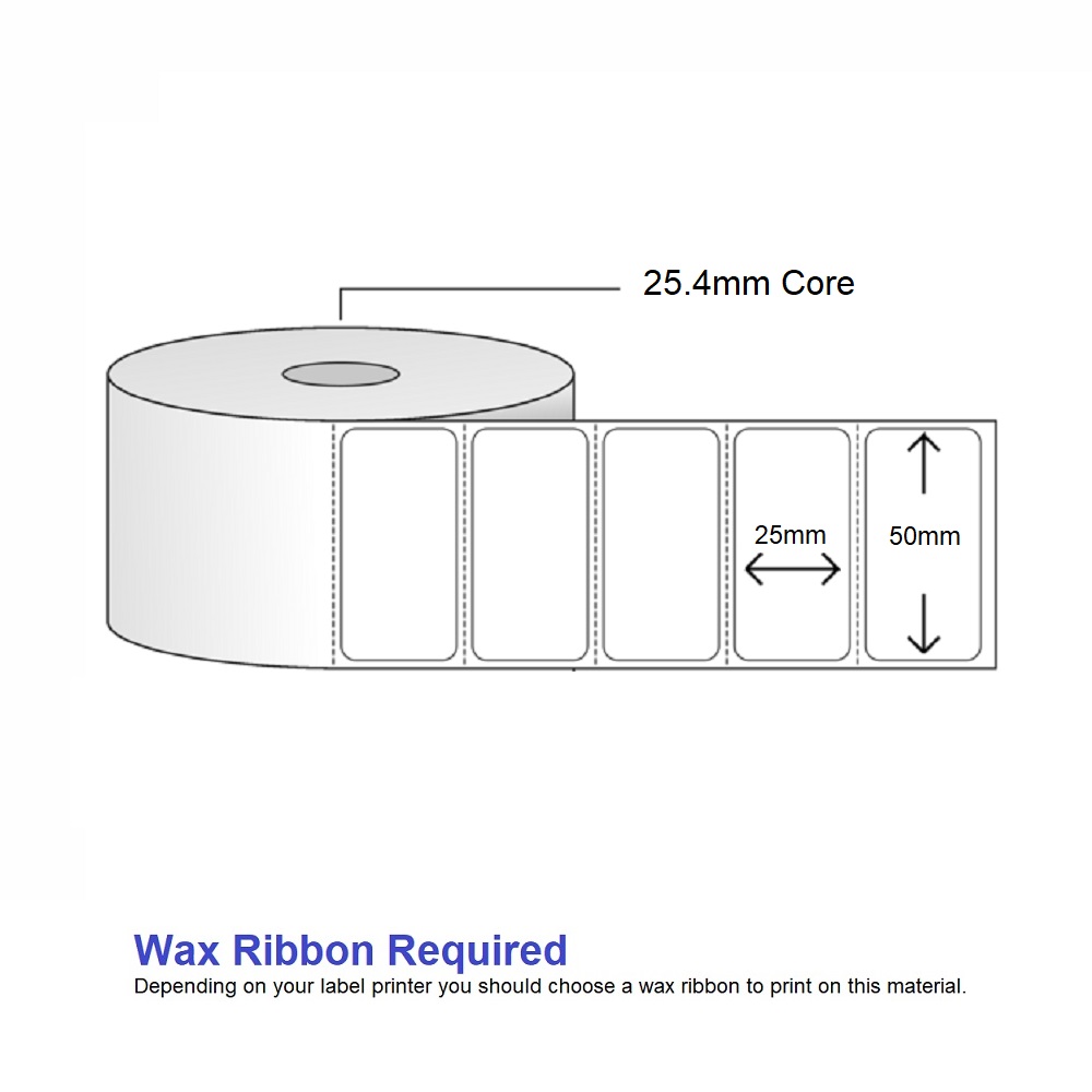 Label Paper TT 50×25 – 1000 – dmcPOS